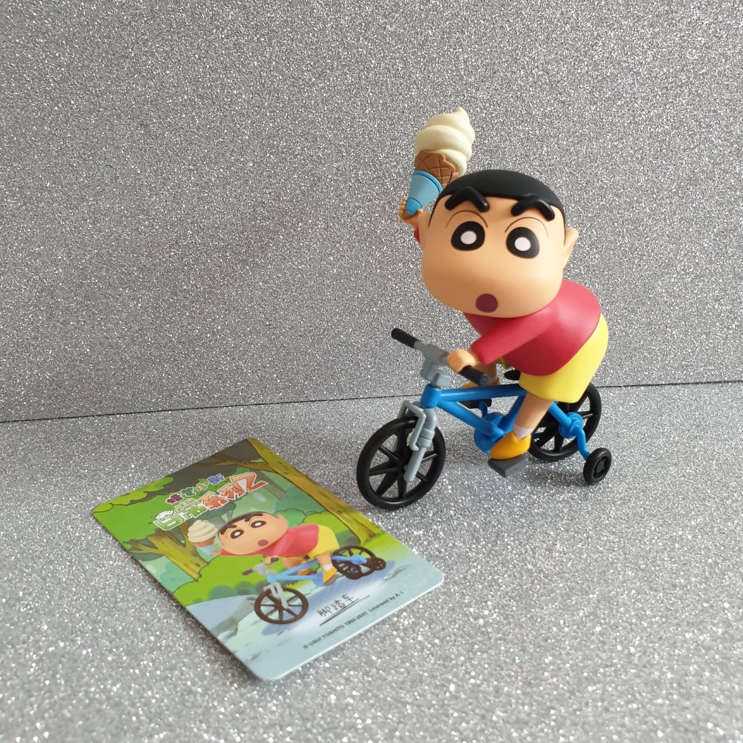52toys Crayon Shin Chan Daily activities 2 Bicycle Cycling Bike figure ...