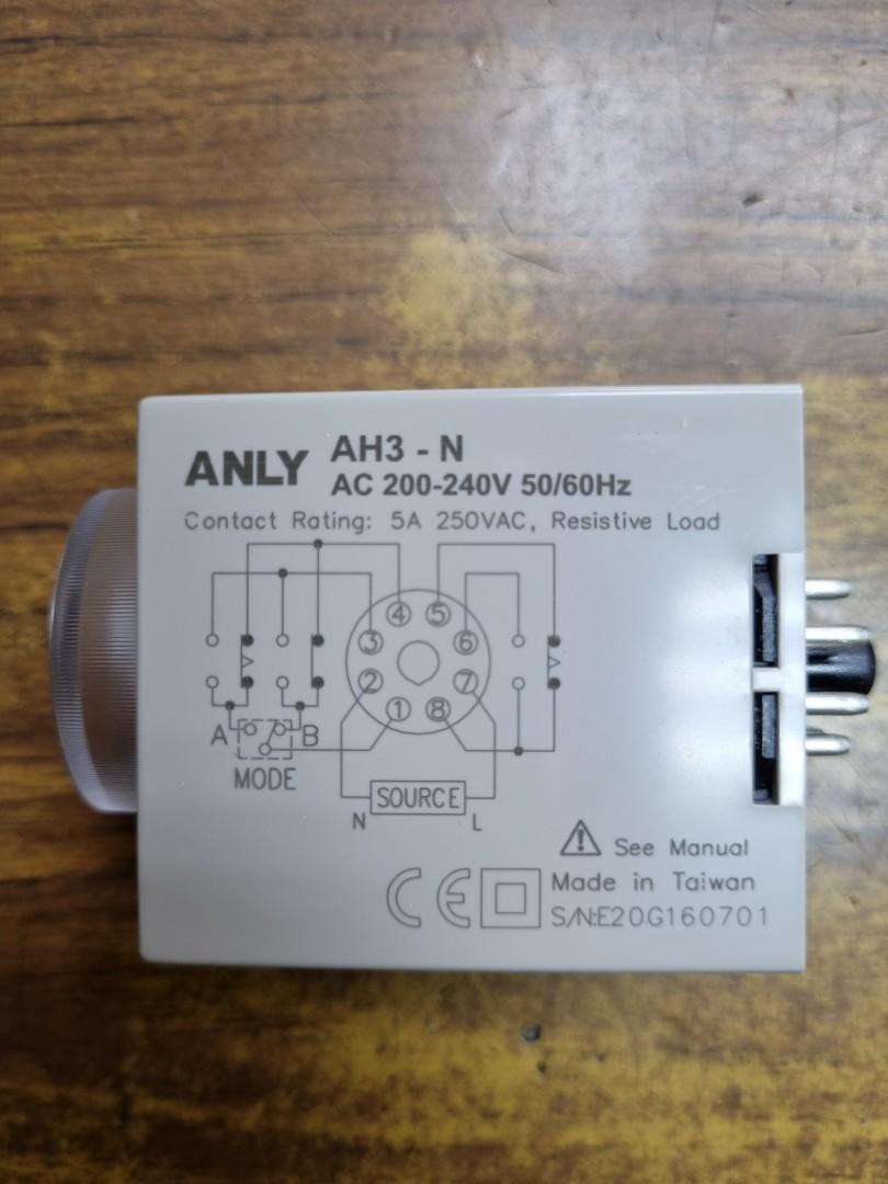 AH3-NB, Anly Timer, TV & Home Appliances, Electrical, Adaptors ...