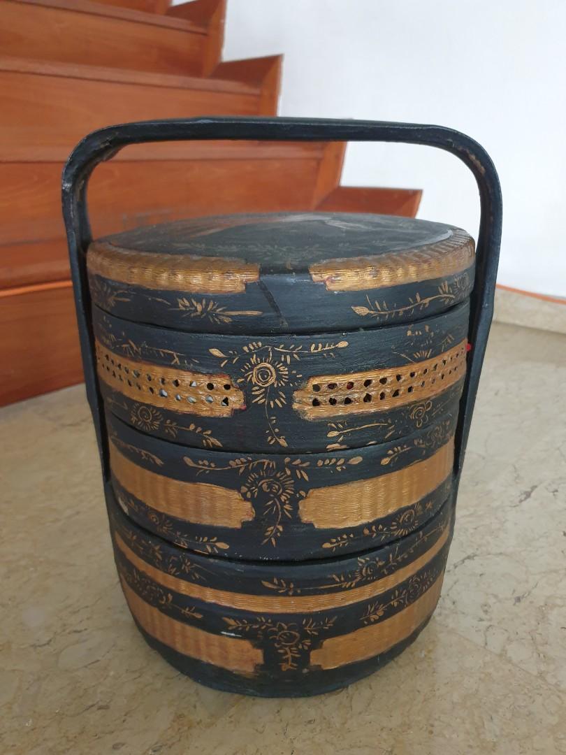 Antique 3 tier container, Hobbies & Toys, Memorabilia & Collectibles ...