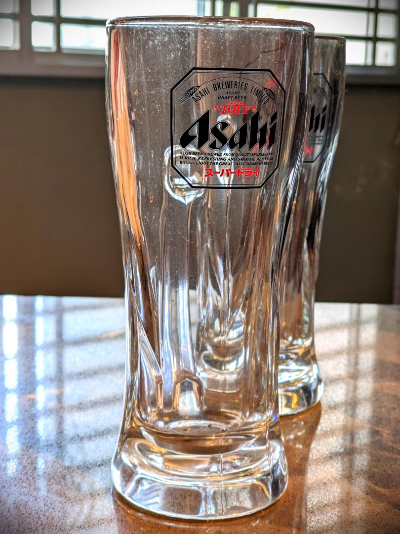 Asahi Beer Mug duo set, Furniture & Home Living, Kitchenware ...
