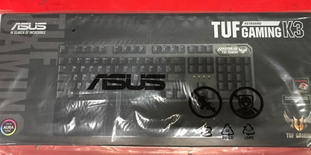 ASUS TUF GAMING K3 GUN METAL RGB MECHANICAL GAMING KEYBOARD (WITH ...