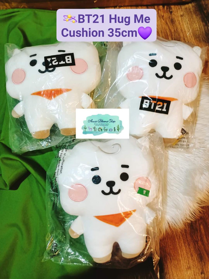 BT21 Hug Me Cushion 35cm (Official & Onhand), Hobbies & Toys ...