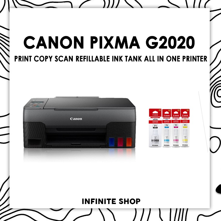 CANON PIXMA G2020 Print, Scan, Copy, Computers & Tech, Printers ...