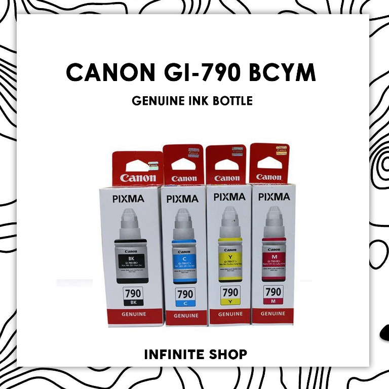Canon Pixma GI-790 Black/Cyan/Magenta/Yellow | Genuine Ink, Computers ...