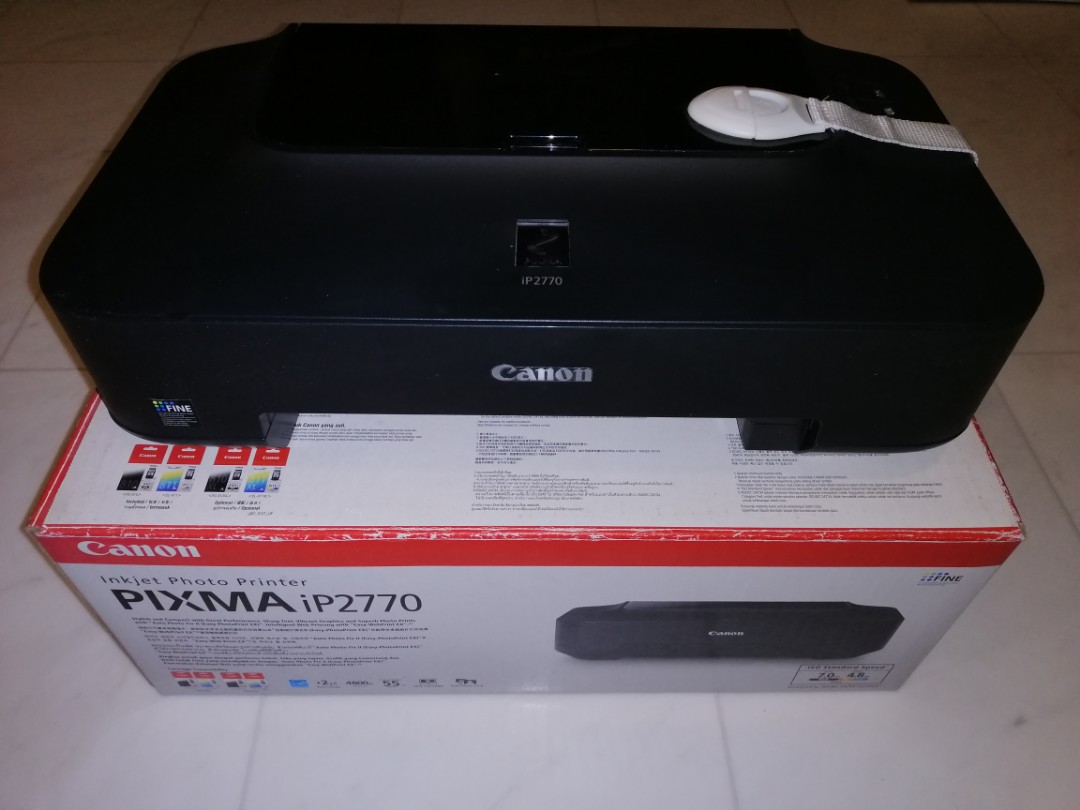 Canon Pixma iP2770 Inkjet Photo Printer, Computers & Tech, Printers ...