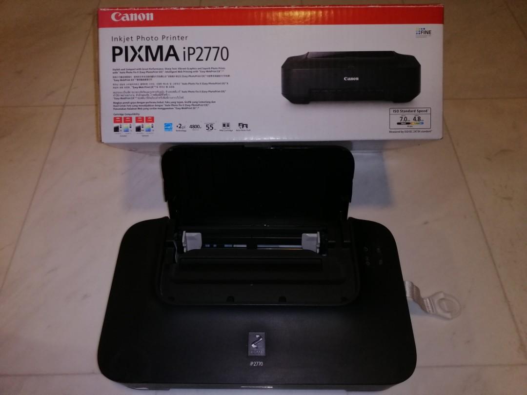 Canon Pixma iP2770 Inkjet Photo Printer, Computers & Tech, Printers ...