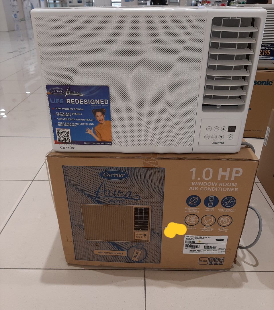 Carrier Inverter Window Type Aircon Aura, TV & Home Appliances, Air ...