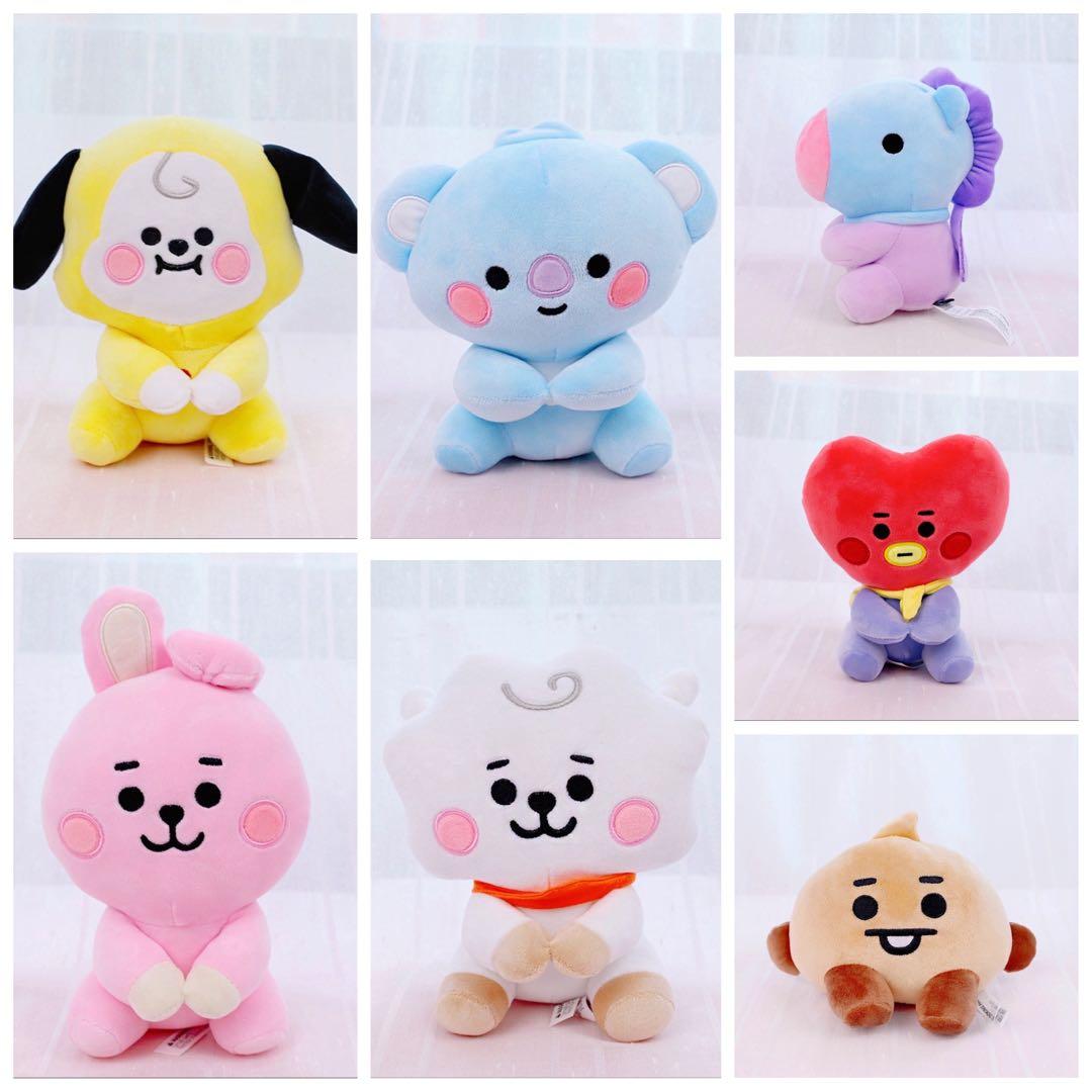 Christmas balloon gift set with BT21 plushie RJ KOYA SHOOKY MANG CHIMMY TATA COOKY NAMJOON ...