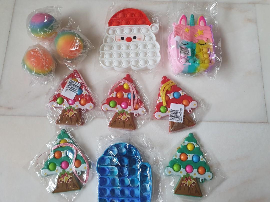 CHRISTMAS CLEARANCE SALES SANTA TREE UNICORN NEEDOH BALL FIDGET POP IT ...