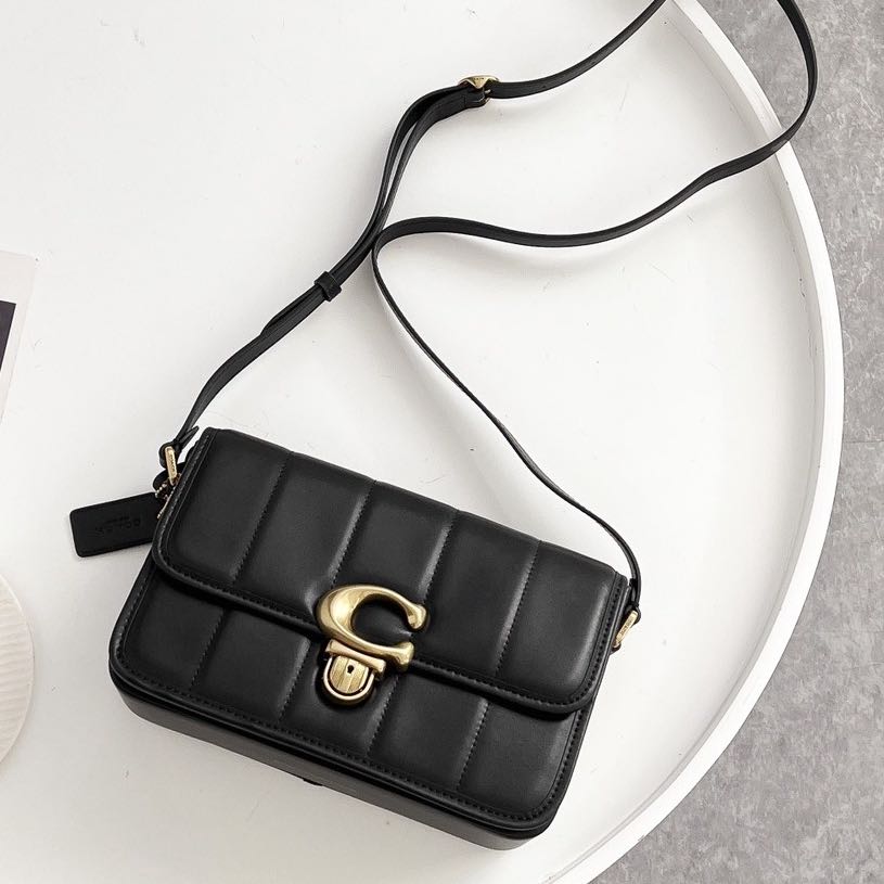 Coach Quilted C Lock Crossbody Bag, Women's Fashion, Bags & Wallets ...