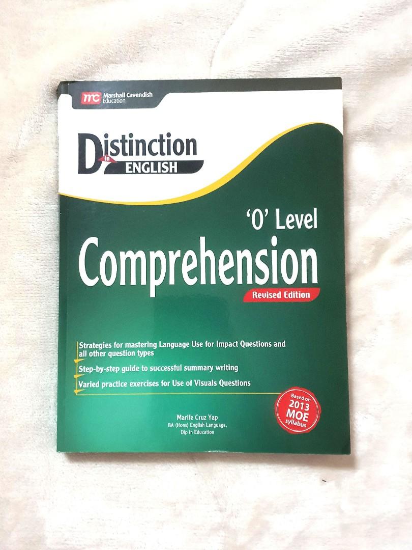 Distinction in English, Comprehension, O Level Assessment Book, Revised ...