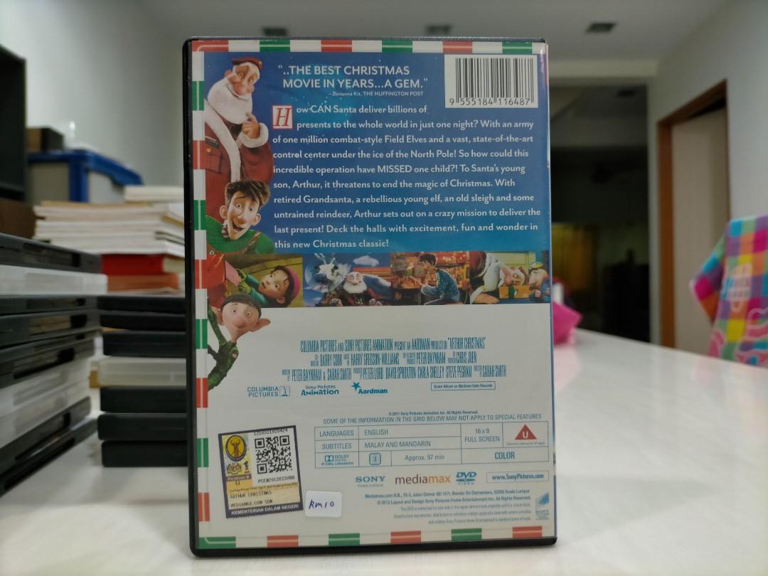 (DVD) Arthur Christmas, Hobbies & Toys, Music & Media, CDs & DVDs on ...