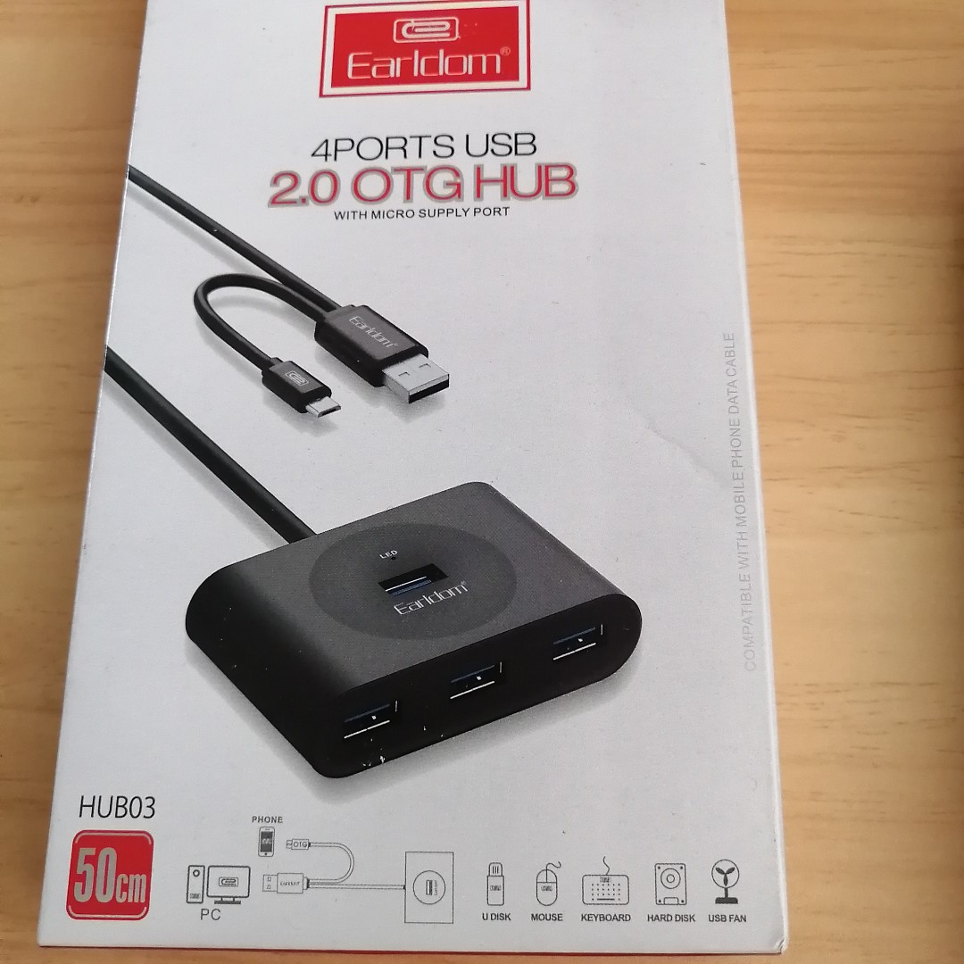 Earldom 4 Ports USB-2.0 OTG Hub, Computers & Tech, Parts & Accessories, Cables & Adaptors on ...