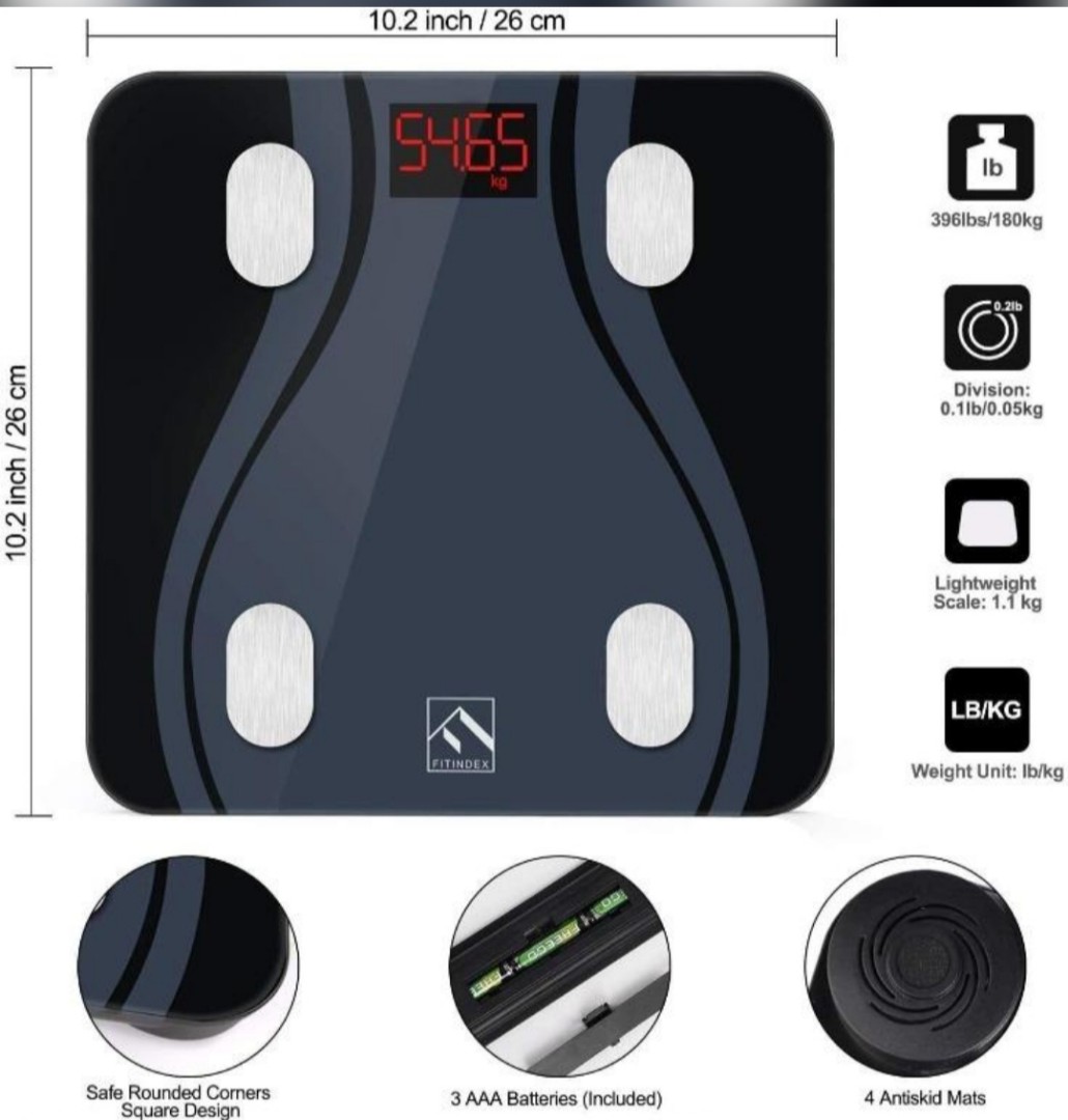 Fitindex Smart Body Analyzer, Health & Nutrition, Health Monitors ...