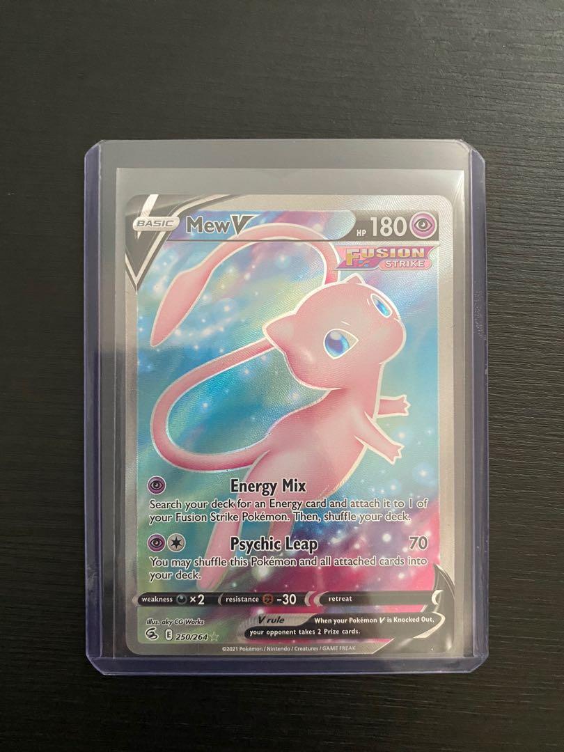 Fusion Strike Mew V Full Art, Hobbies & Toys, Toys & Games on Carousell