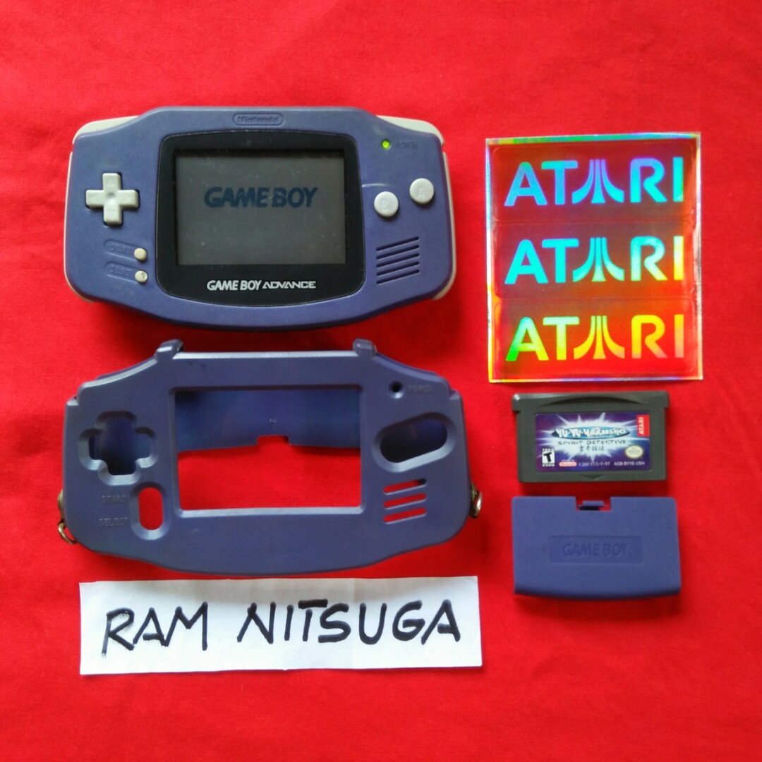 Gameboy Advance AGB-001 Indigo GBA, Video Gaming, Video Game Consoles ...