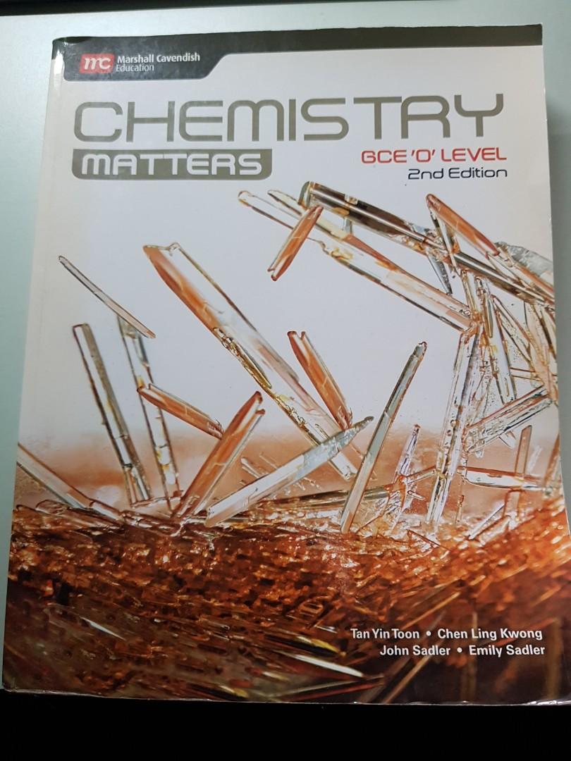 GCE 'O' Level Chemistry Matters textbook (2nd edition) by Marshall ...