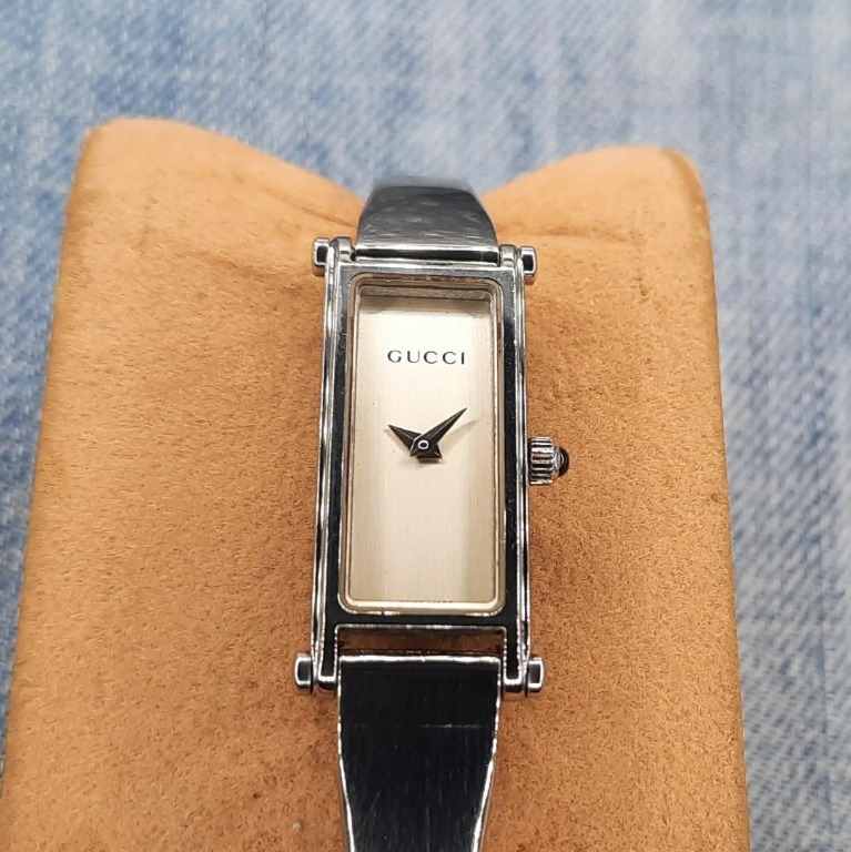 Gucci Tank Ref. 1500L Swiss Made Ladies Wristwatch, Women's Fashion ...