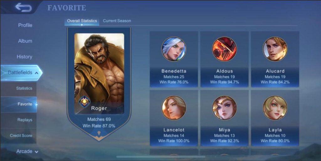 High win rate mobile legends account Aldous high win rate + epic skin ...