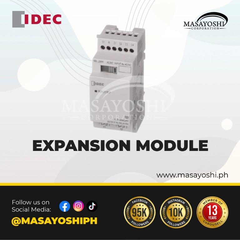 IDEC PLC Expansion Module, 4 Input 4 Output, 100-240VAC/DC | Model ...