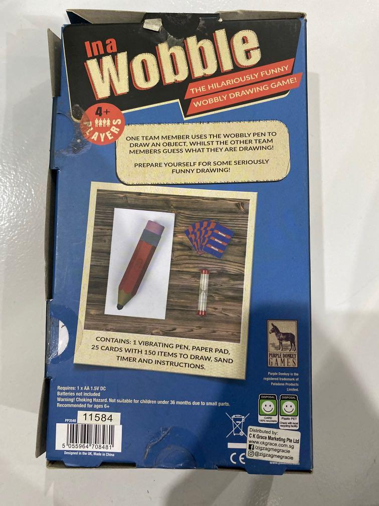 In a wobble drawing game, Hobbies & Toys, Toys & Games on Carousell