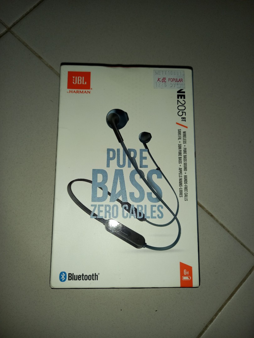JBL HARMAN pure bass zero cables, Audio, Earphones on Carousell