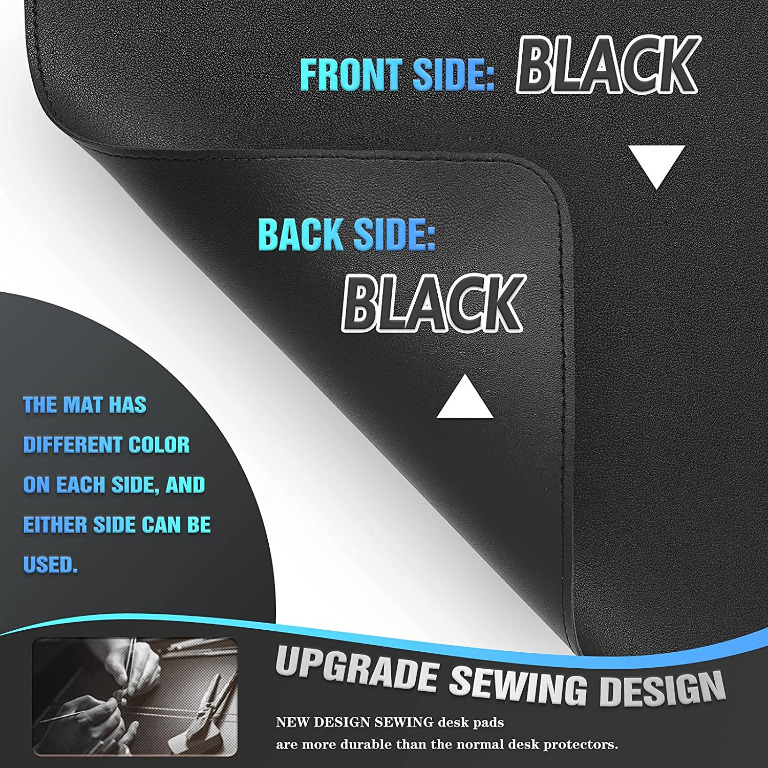 K KNODEL Desk Mat, Office Desk Pad, PU Leather Desk Blotter, Laptop ...