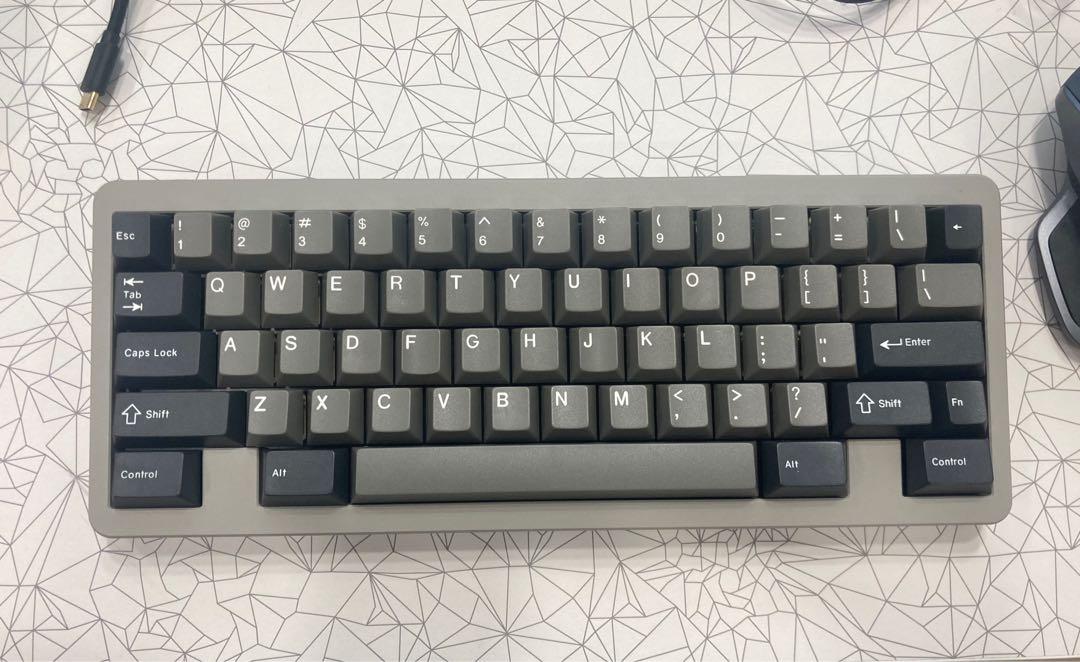 KBDFans D60 E-Coating Gray WKL Custom Mechanical Keyboard, Computers ...