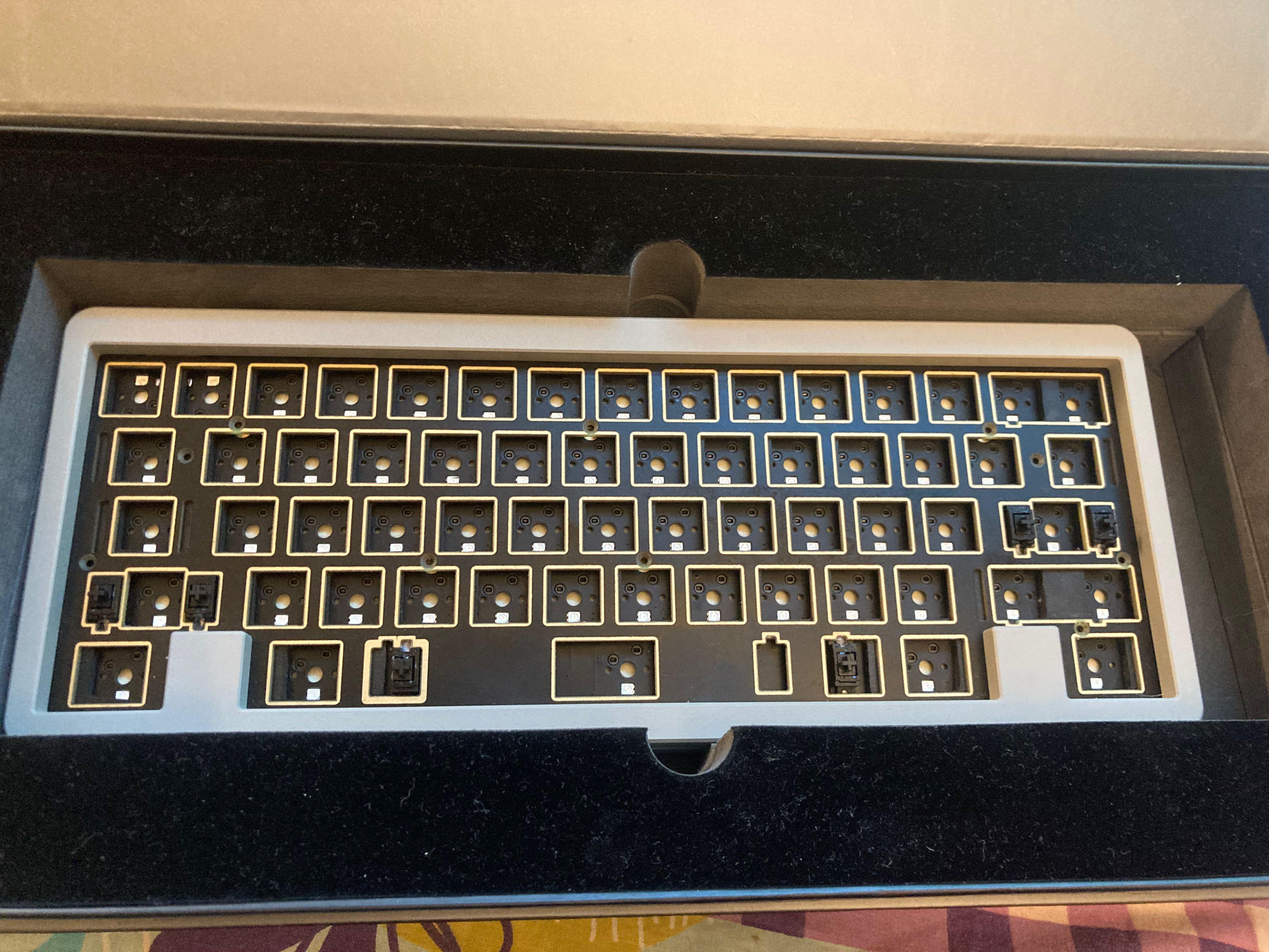 KBDFans D60 E-Coating Gray WKL Custom Mechanical Keyboard, Computers ...