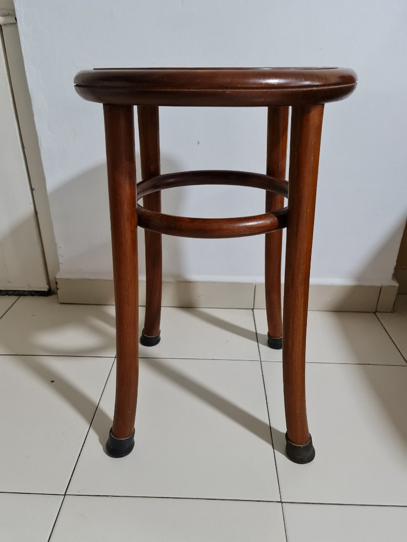 Kopitiam Wooden Stool, Furniture & Home Living, Furniture, Tables ...