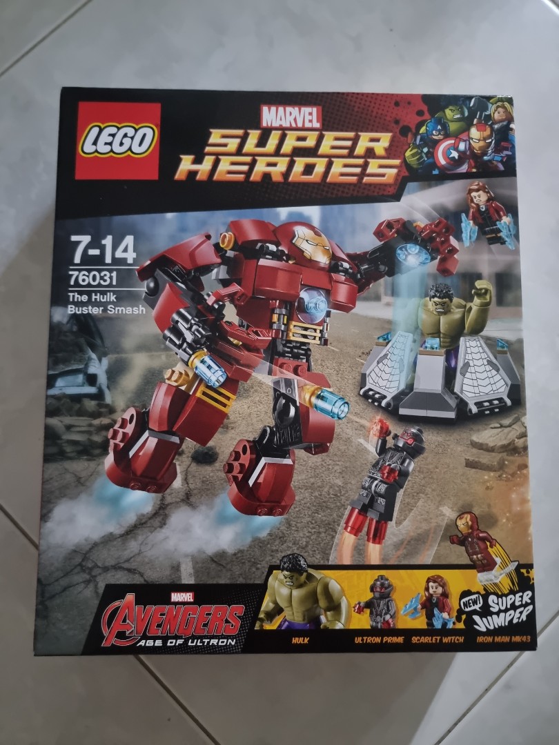 Lego 76031 The hulk buster smash (contains ironman figure,scarlet witch ...