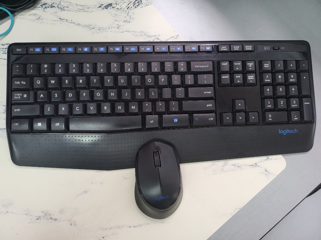 Logitech K345 keyboard & M275 Mouse, Computers & Tech, Parts ...