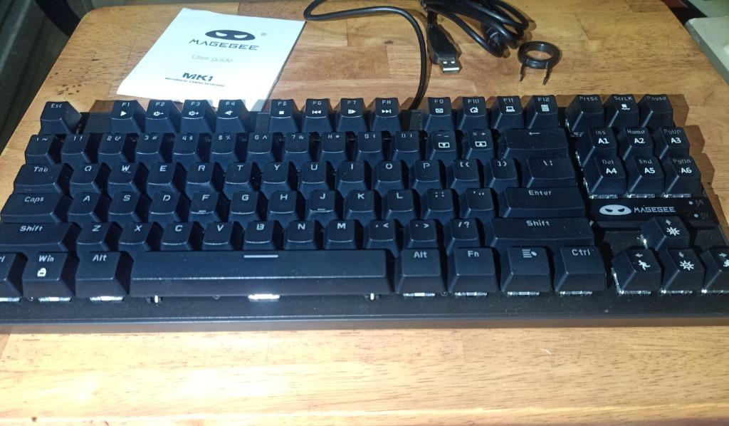 MageGee MK1 TKL Mechanical Gaming Keyboard Blue Switch Small Compact 87 ...