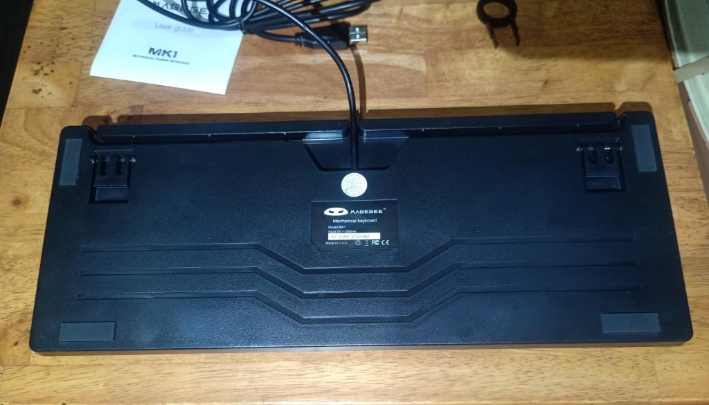 MageGee MK1 TKL Mechanical Gaming Keyboard Blue Switch Small Compact 87 ...
