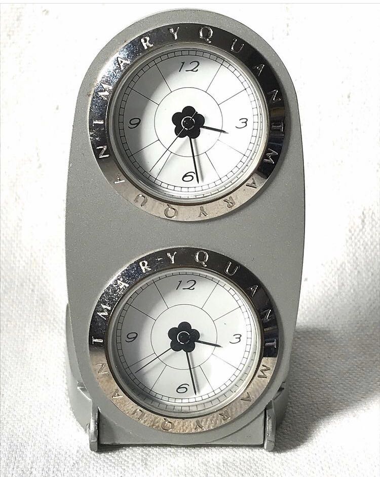 Mary Quant London Collectible Daisy Dual Tine Zone Desk Clock, Luxury ...