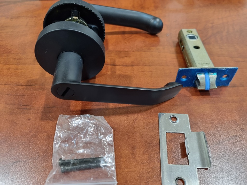 Matt Black Door Lock, Furniture & Home Living, Security & Locks, Locks ...