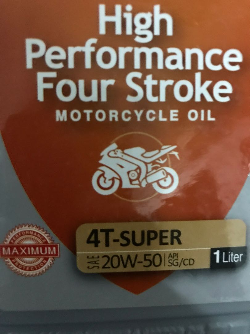 Max oil 4t 20w-50, Motorcycles, Motorcycle Accessories on Carousell