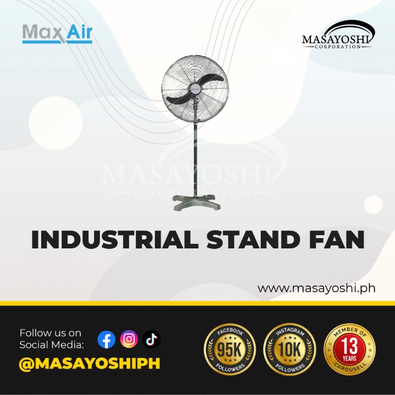MaxAir Industrial Stand Fan 24" | Model# MA24-S | Stand Fan, Commercial ...