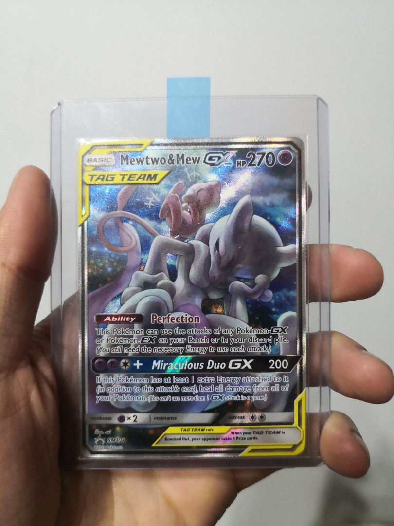 Mewtwo & Mew Tag Team Alternate Art Promo Full Art Free normal mail ...