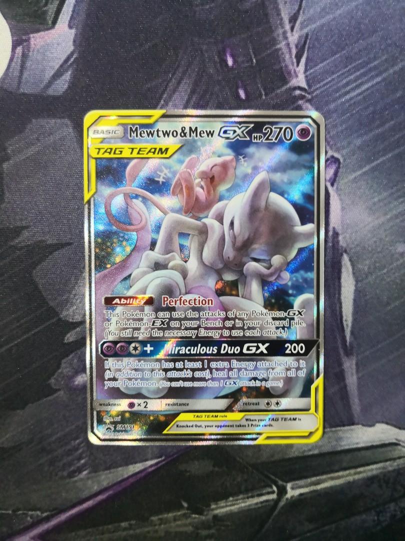 Mewtwo & Mew Tag Team Alternate Art Promo Full Art Free normal mail ...