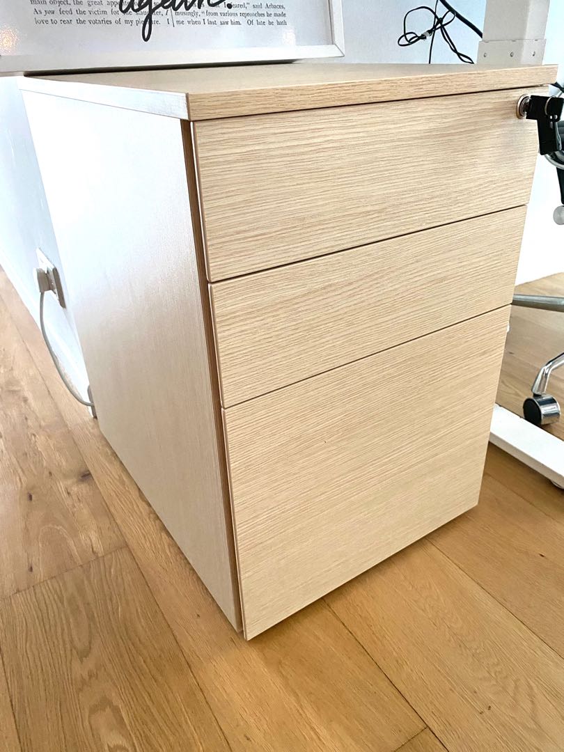 Mobile Pedestal drawer with lock and roller wheel, Furniture & Home ...