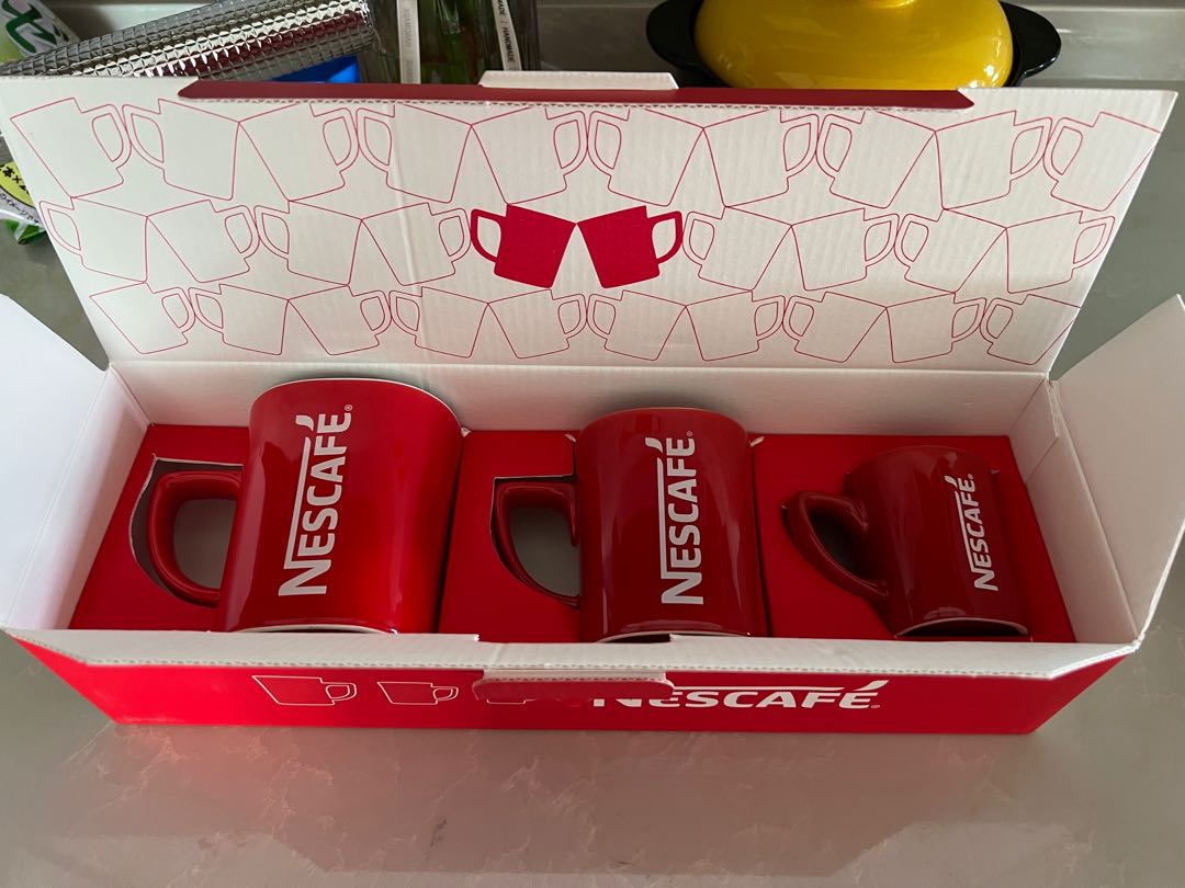 Nescafe mug one set, Furniture & Home Living, Kitchenware & Tableware ...