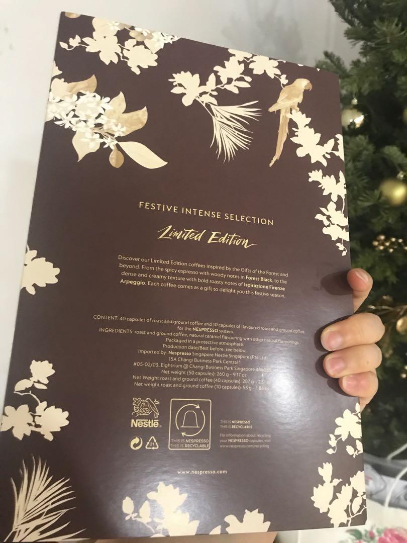 Nespresso Festive Limited Edition 50 capsules, Food & Drinks, Beverages ...