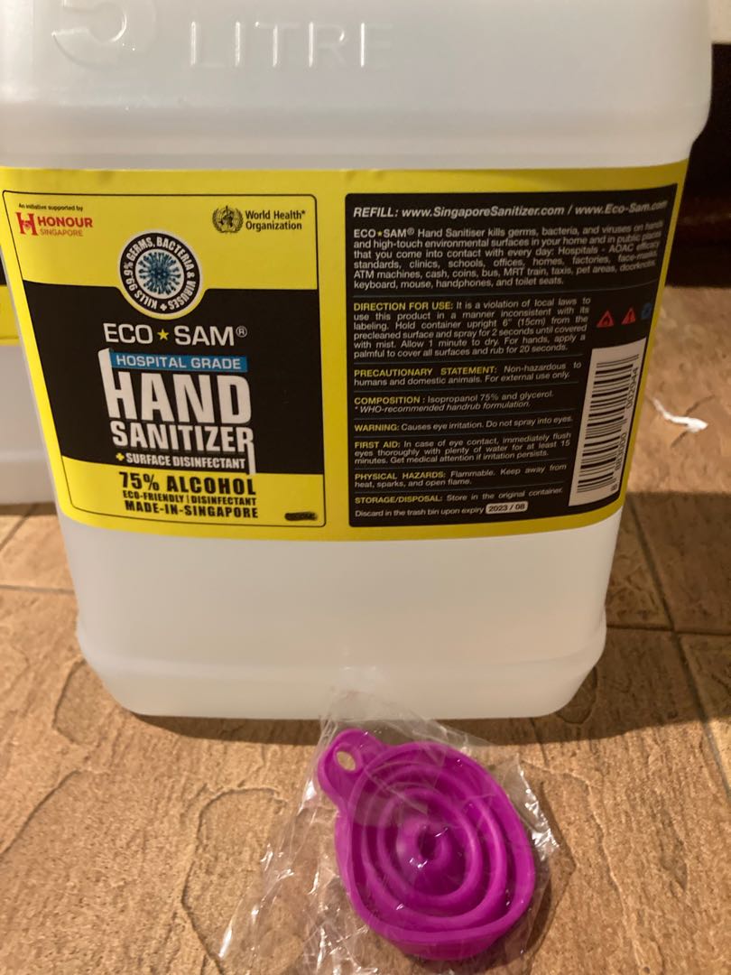 NEW ECO-SAM 75% Alcohol-based Hand Sanitizer, Beauty & Personal Care ...