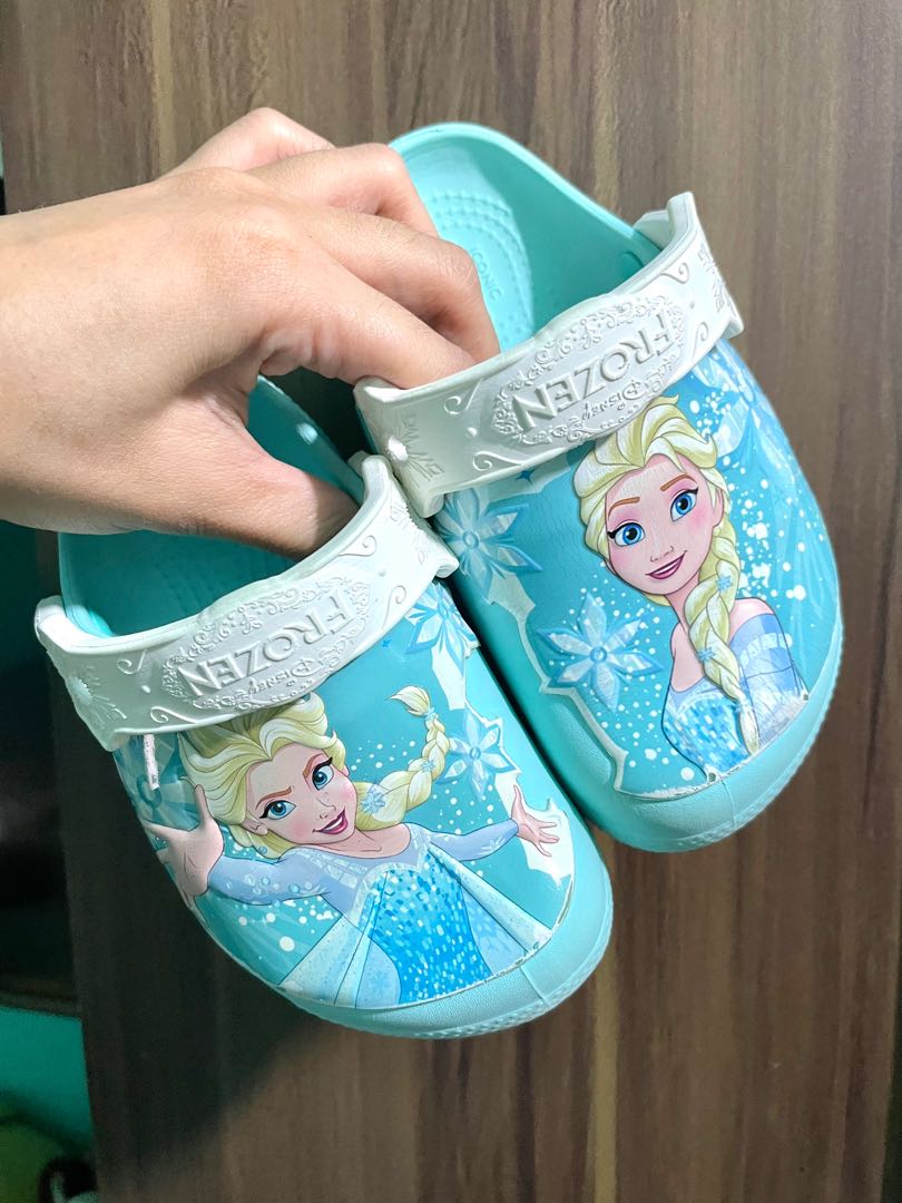 Original Crocs Light Up Frozen C9, Babies & Kids, Babies & Kids Fashion ...