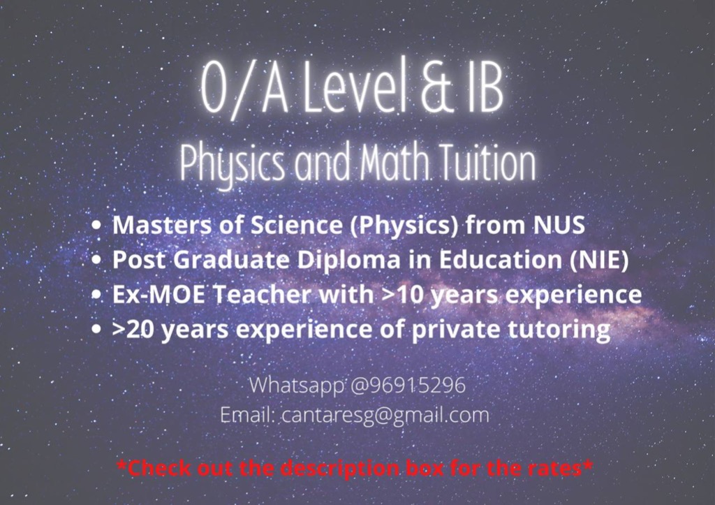 Physics and Math Tutor, Learning & Enrichment, Enrichment & Tuition on ...