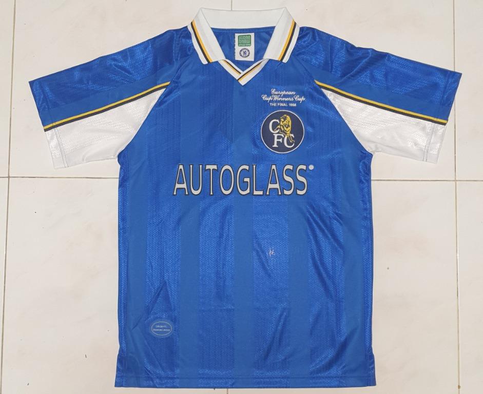 Retro Chelsea 1998 European Cup Winners Cup Final Shirt, Men's Fashion ...