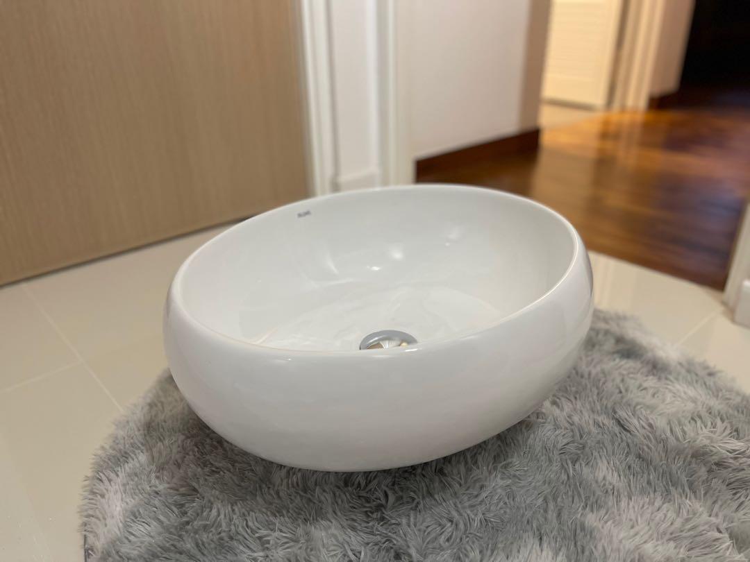 Rigel Pebble countertop Basin RL-RS5011 + Rigel basin stopper ...