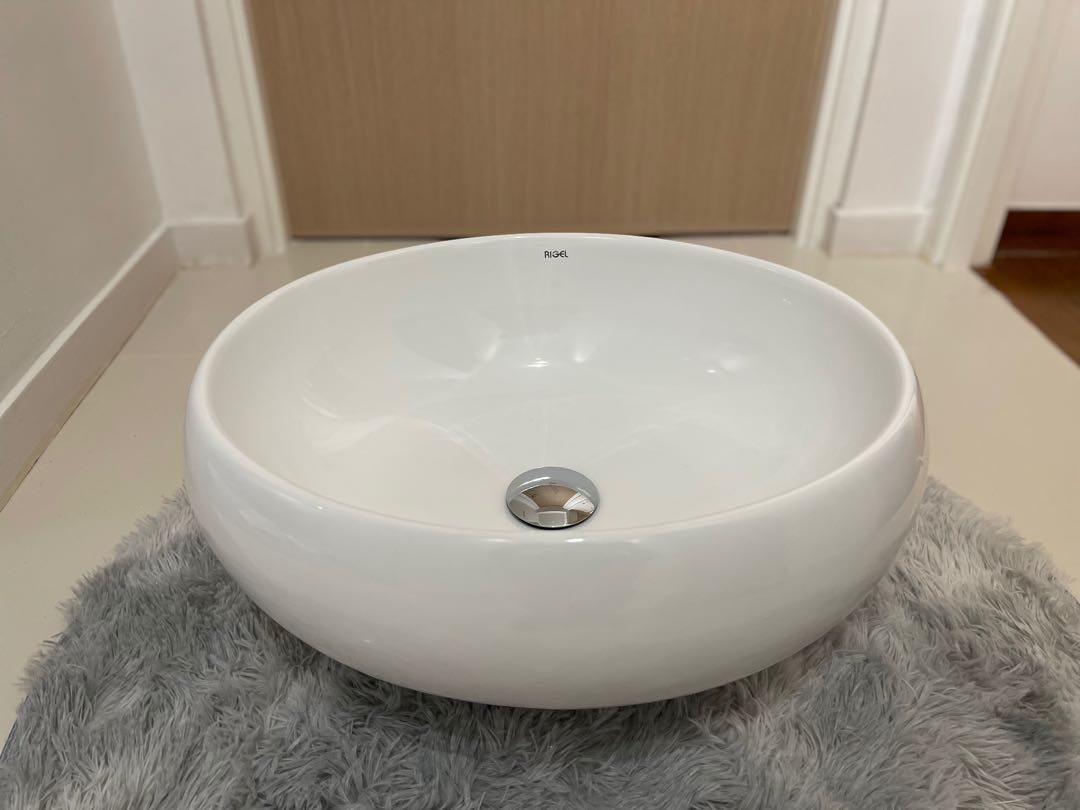 Rigel Pebble countertop Basin RL-RS5011 + Rigel basin stopper ...