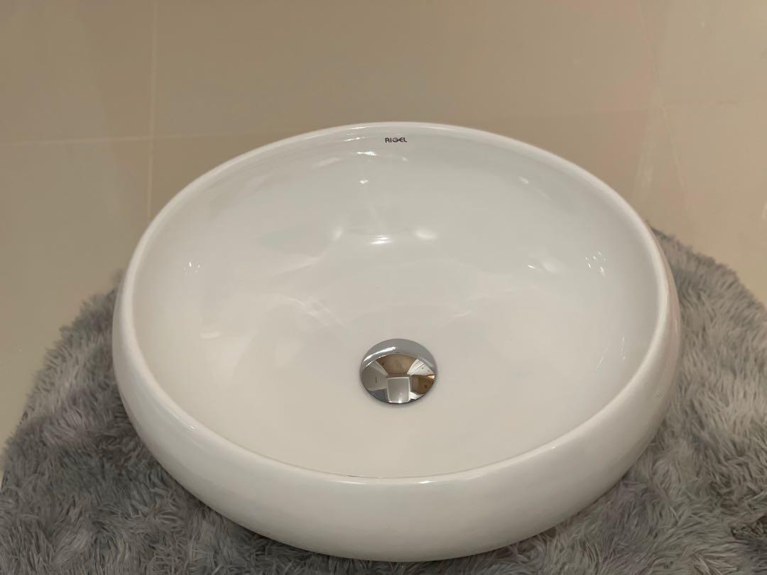 Rigel Pebble countertop Basin RL-RS5011 + Rigel basin stopper ...